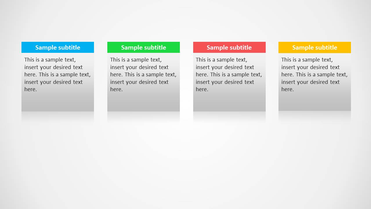 4 Columns Slide Design for PowerPoint - SlideModel