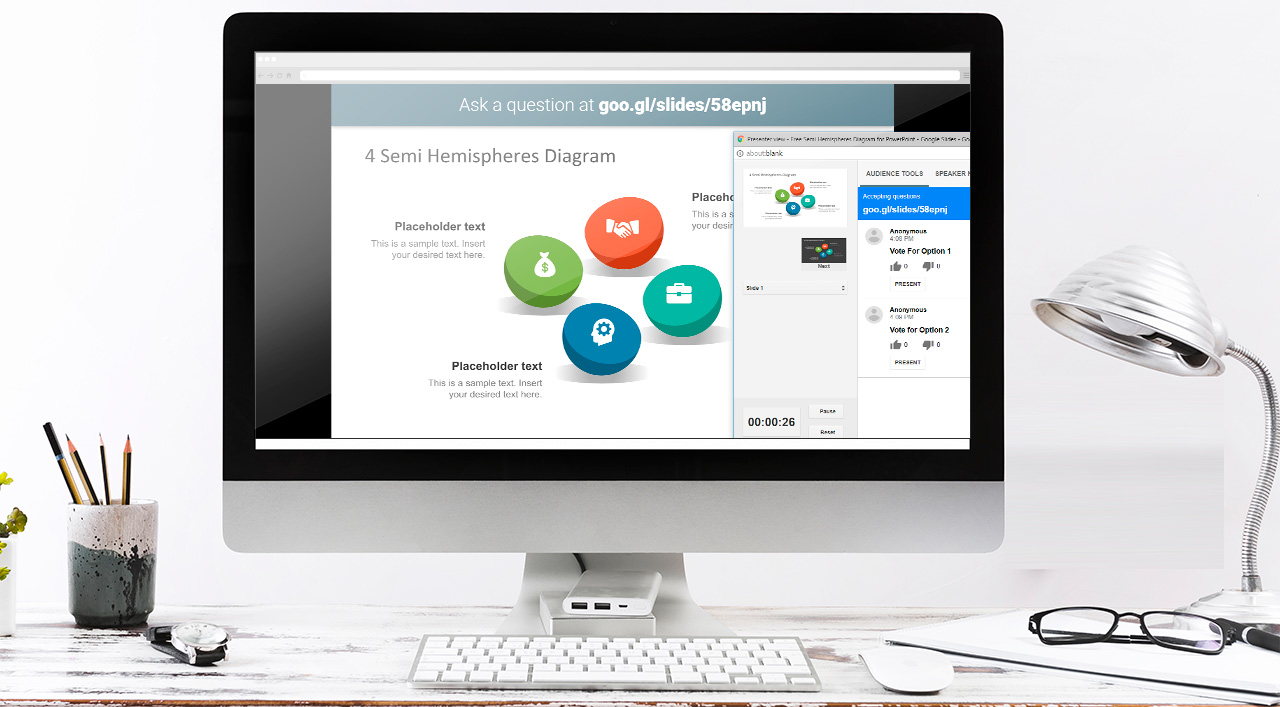 Google Slides Poll with Audience Questions - SlideModel