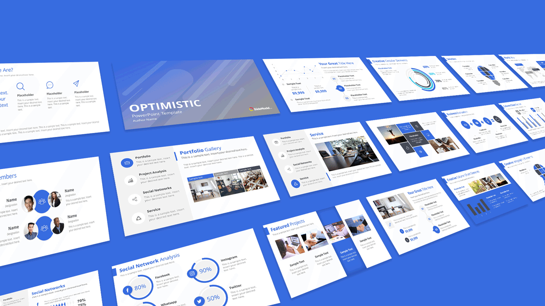 Optimistic PowerPoint Template - SlideModel