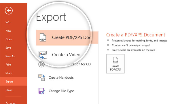 How To Convert A Presentation To PDF In PowerPoint 2013 SlideModel