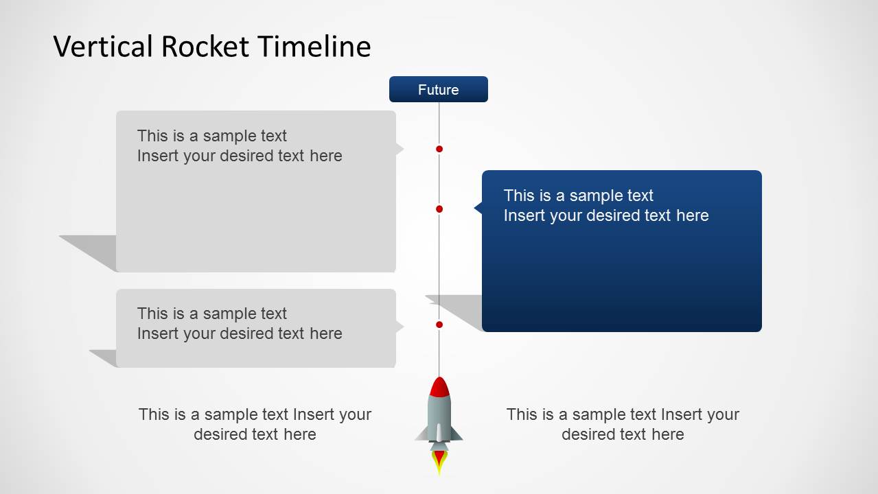 Vertical Rocket Timeline Template for PowerPoint - SlideModel